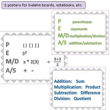Simplify Expressions Matching Cards Task Cards PEMDAS 5 4F 5 OA A 2