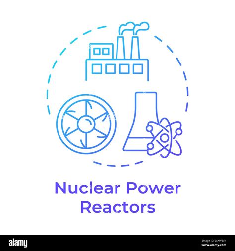 Nuclear Power Reactors Blue Gradient Concept Icon Stock Vector Image And Art Alamy