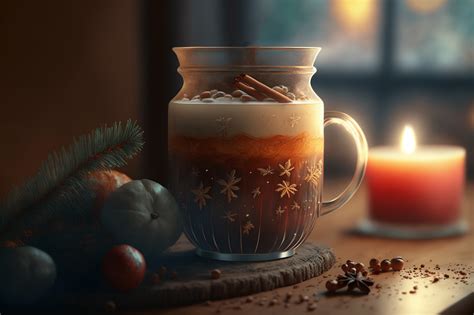 배경 화면 Ai Art 크리스마스 커피 양초 3072x2048 Alx 2197493 배경 화면 Wallhere