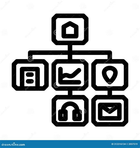Information Architecture Ux Ui Design Line Icon Vector Illustration