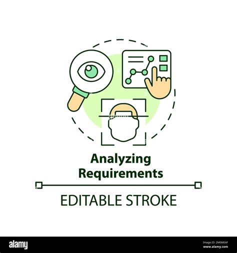 Analyzing Requirements Concept Icon Stock Vector Image And Art Alamy
