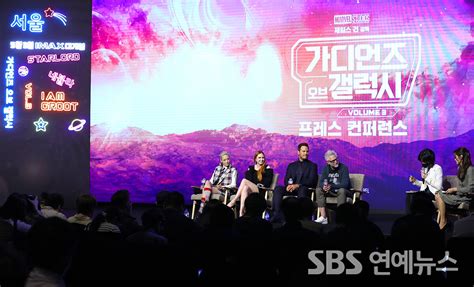 [e포토] 영화 가디언즈 오브 갤럭시 팀의 첫 내한