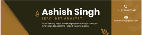 Ashish Singh Net And Azure Architect Full Stack Net C Aspnet