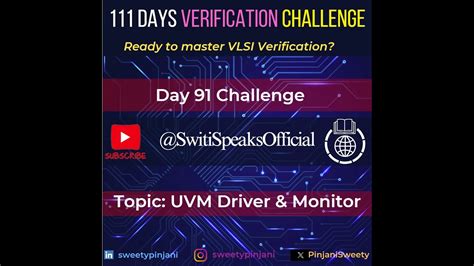 day91 uvm driver and monitor switispeaksofficial uvm verification vlsi vlsitraining