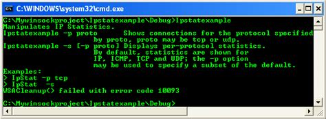 Another Program Example On Getting The Ip Statistics Using Winsock2