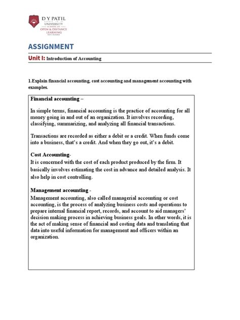 assignment 1 1 ia pdf debits and credits accounting