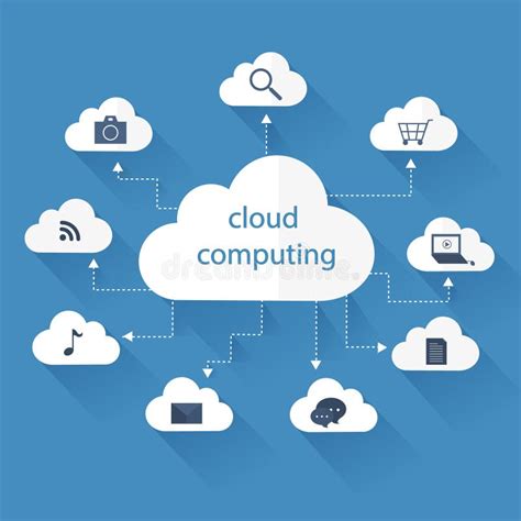 Cloud Computing Concept Stock Vector Illustration Of Network 59857437