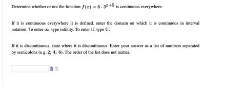 solved determine whether or not the function f x 6⋅3x 5 is