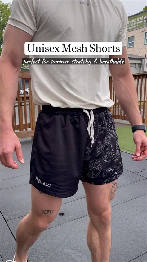 Unisex Mesh Shorts Perfect Summer Outfit Lounge Or Gym Men Women