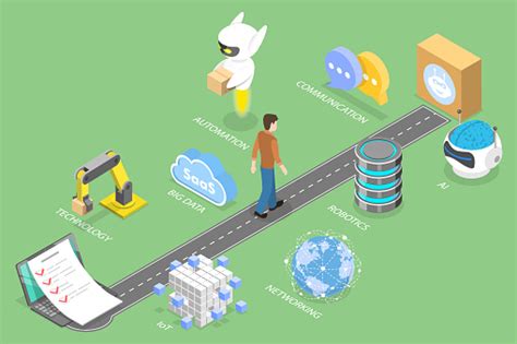 디지털 혁신의 3d 이소메트릭 플랫 벡터 개념 적 그림 3차원 형태에 대한 스톡 벡터 아트 및 기타 이미지 3차원 형태 경제 과학 Istock