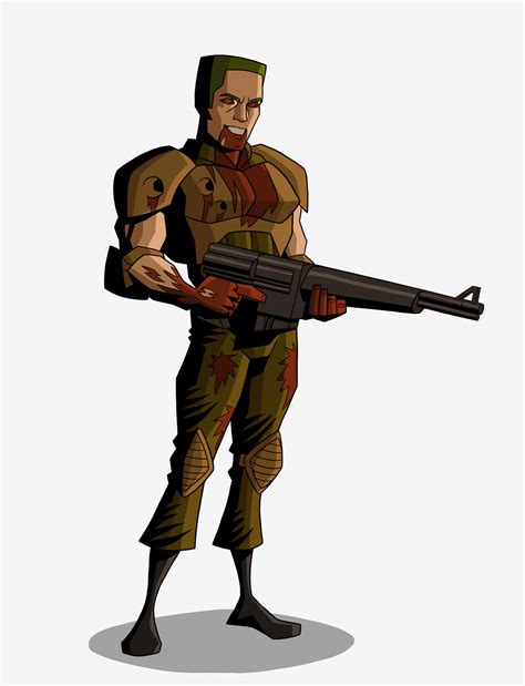 Original Doom Zombie By B3njamin03 On Deviantart