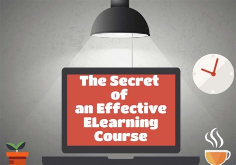 The Secret Of An Effective Elearning Course [infographic]