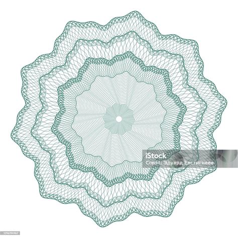 길로체 로제트 그리드 증권 보호를위한 템플릿 꽃의 형태로 물결 모양의 곱슬 라인의 형태로 장식 길로쉐에 대한 스톡 벡터 아트 및 기타 이미지 Istock