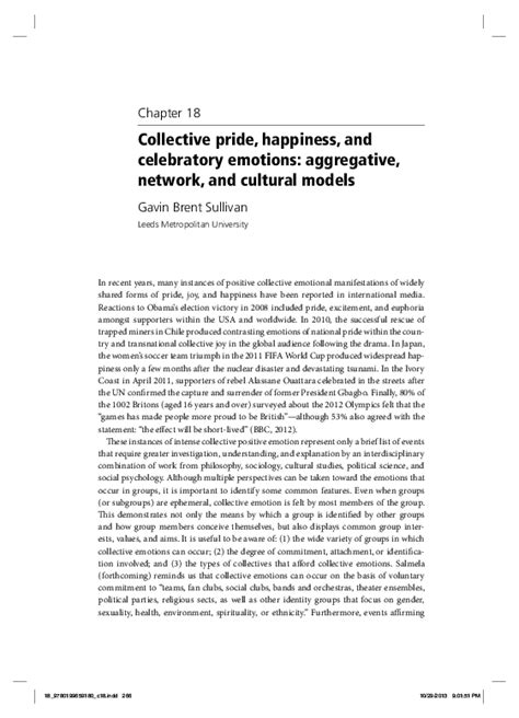 pdf collective pride happiness and celebratory emotions aggregative