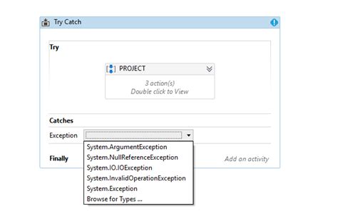 How To Create Exception Handling Help Uipath Community Forum
