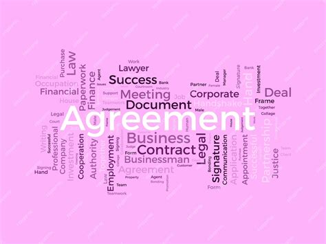 Premium Vector Word Cloud Background Concept For Agreement Corporate