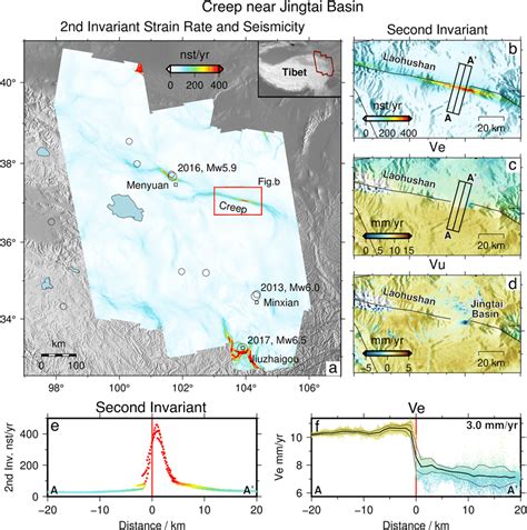 A Second Invariant Of Horizontal Strain Rate Circles Show Mw 5 Download Scientific Diagram