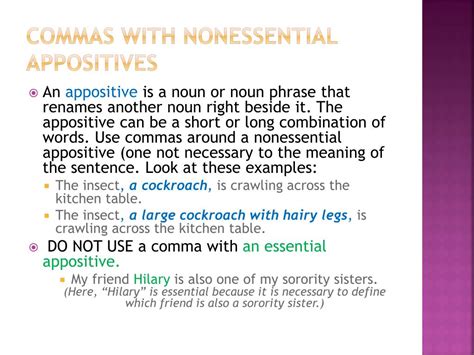 Ppt Comma Rules Powerpoint Presentation Free Download Id6806183