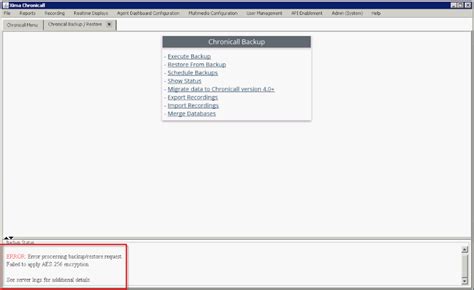 Error Processing Backuprestore Request Xima Software Support Portal