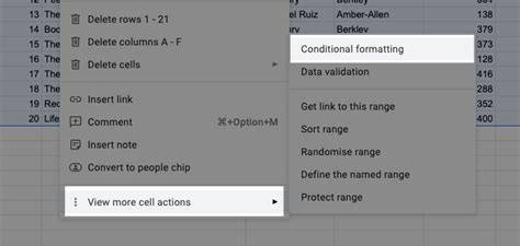 How To Apply Conditional Formatting Across An Entire Row In Google Sheets
