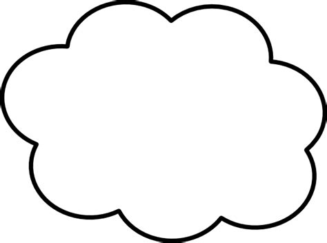 Cloud Thin Border Clip Art At Clker Vector Clip Art Online
