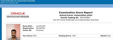 Shanoj Kumar V On Linkedin Oracle Oraclecertification Virtusa Goldengate Certification