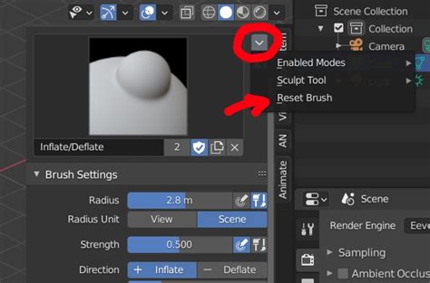 How Do I Reset My Sculpting Tools Basics Interface Blender Artists Community