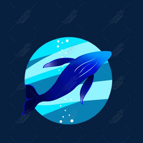 푸른 꿈 고래 일러스트 Png 일러스트 무료 다운로드 Lovepik