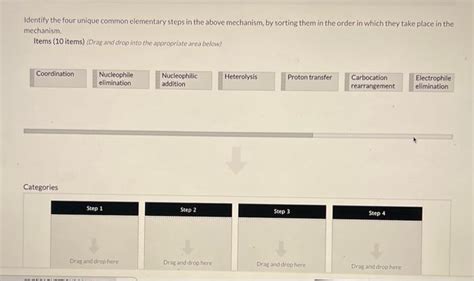 Solved Identify The Four Unique Common Elementary Steps In