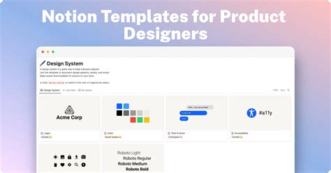 The Best Notion Templates For Product Designers