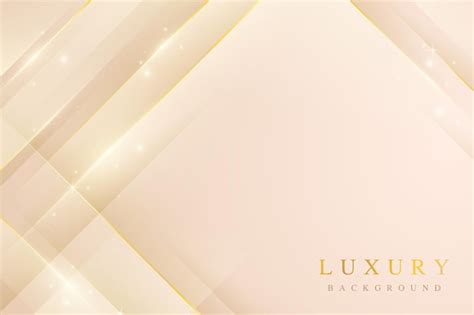 럭셔리 골드 동적 라인과 빛 반짝임의 추상적 인 배경 프리미엄 벡터