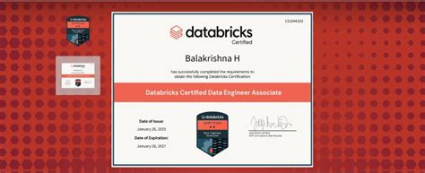 Balakrishna H On Linkedin Databricks Dataengineering Certification