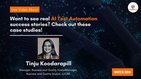 Bagi Pooja Reddy On Linkedin Pronixinc Aitestautomation Tinjuk Innovation Industryleadership