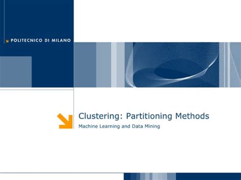 Machine Learning And Data Mining 06 Clustering Partitioning Pdf