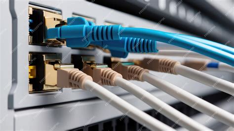 Premium Photo Close Up Of Network Cables Connecting To Servers Symbolizing Digital Infrastructure