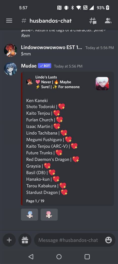 Is There A Command To See All The Owned Characters In A Series R Mudae