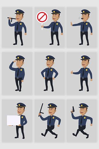卡通警察图片 卡通警察模板下载 卡通警察设计素材 包图网