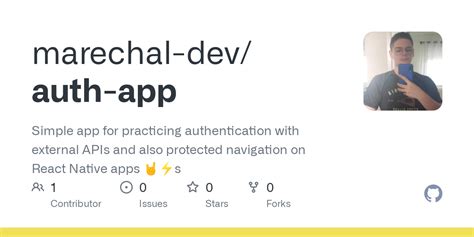 GitHub Marechal Dev Auth App Simple App For Practicing Authentication With External APIs And