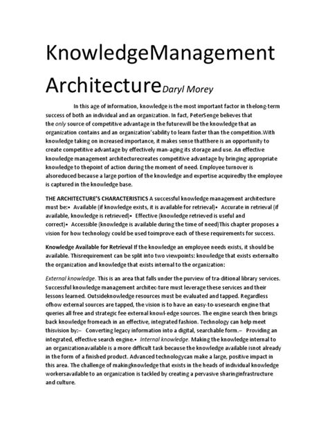 Knowledge Management Architecture Pdf Meme Web Search Engine