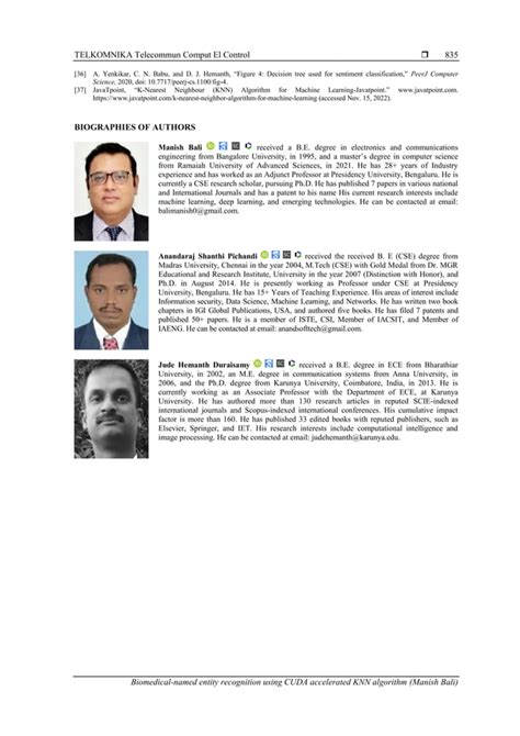 Biomedical Named Entity Recognition Using Cuda Accelerated Knn Algorithm Pdf