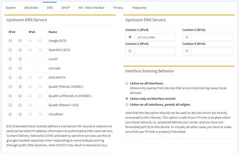 DNS With Pi Hole DNSCrypt