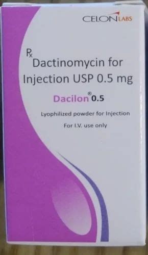 Dacilon Dactinomycin 0 5 Mg Injection Celon At Rs 390 Vial In Ahmedabad Id 26955617588