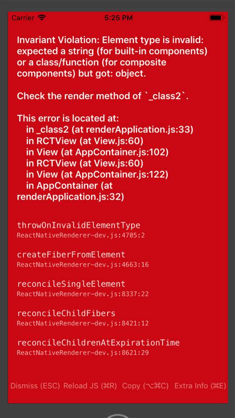 Javascript Invariant Violation Element Type Is Invalid Encountered