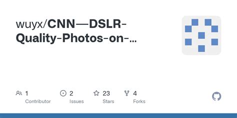 GitHub Wuyx CNN DSLR Quality Photos On Mobile Devices With Deep Convolutional Networks