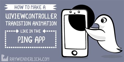 how to make a uiviewcontroller transition animation like in the ping
