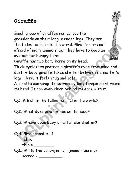 Grade 1 English Comprehension Worksheets — Worksheets Mom