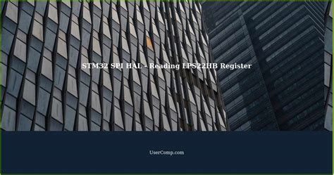 Understanding Stm32 Spi Hal How To Read Lps22hb Register