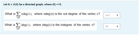 Solved Let G V E Be A Directed Graph Where E 15 What Chegg Com