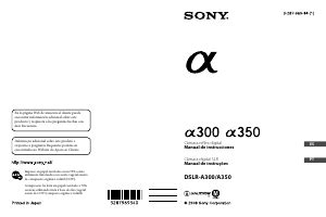Manual De Uso Sony Alpha Dslr A350 Cámara Digital