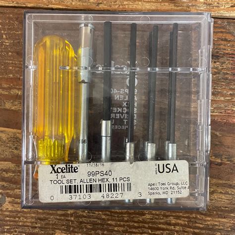 11 Piece Xcelite Allen Hex Socket Driver Set 99ps 40 Harry J